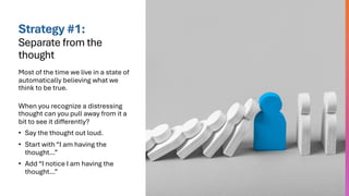 See it and Catch it! Recognizing the Thought Traps that Negatively ...