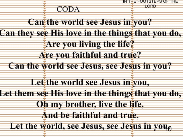 SEE JESUS IN YOU | PPT