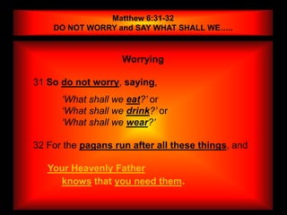 BIBLE - Seek First The Kingdom Of God - Still | PPTX | Christianity ...