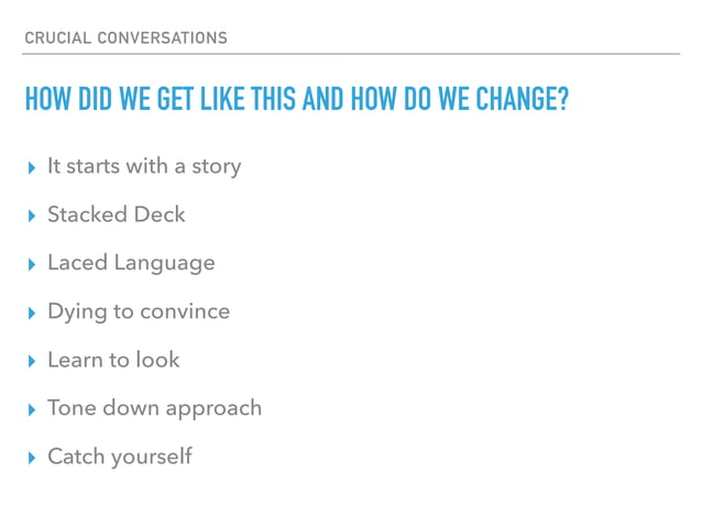 Seek to understand Crucial Conversations | PPT