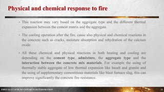 FIRES AS A CAUSE OF CONCRETE DETERIORATION | PPTX