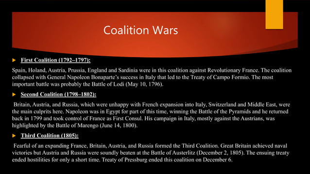 Napoleonic Wars | PPTX | Death, Injury, or Military Conflict ...