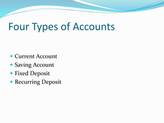 PPT. ON BANK ACCOUNTS | PPT