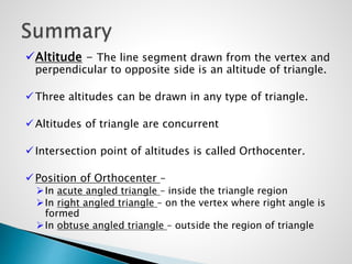 altitude of triangle by Seema Kulkarni | PPTX