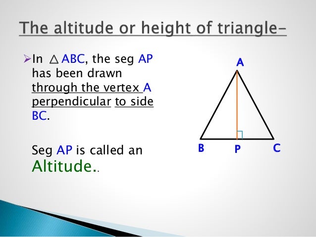 altitude of triangle by Seema Kulkarni