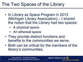 Creating The Ethereal Library | PPT