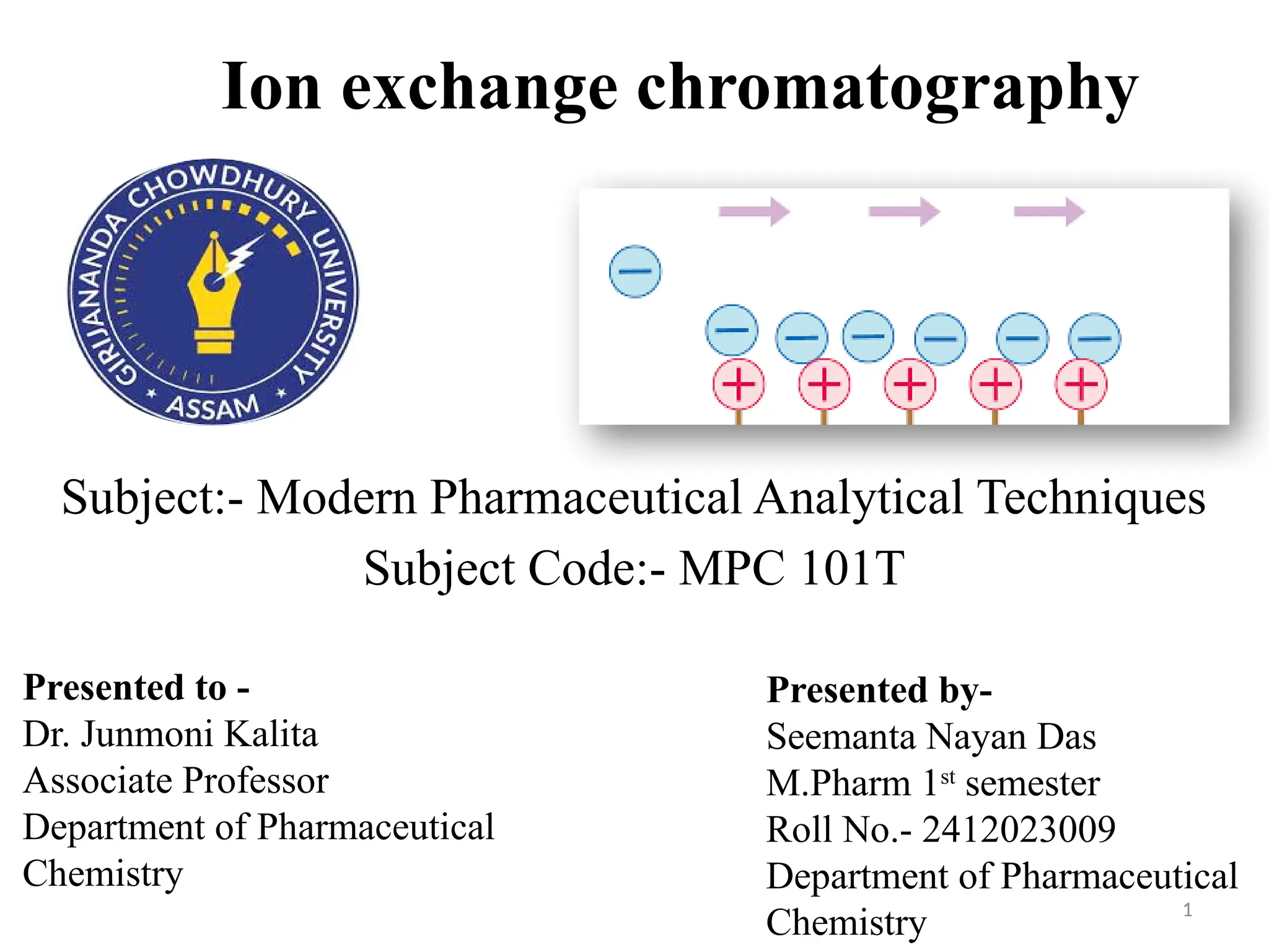Ion Exchange chromatography-Modern Pharmaceutical Analytical Techniques ...