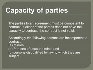 Presentation on Indian contract act | PPT