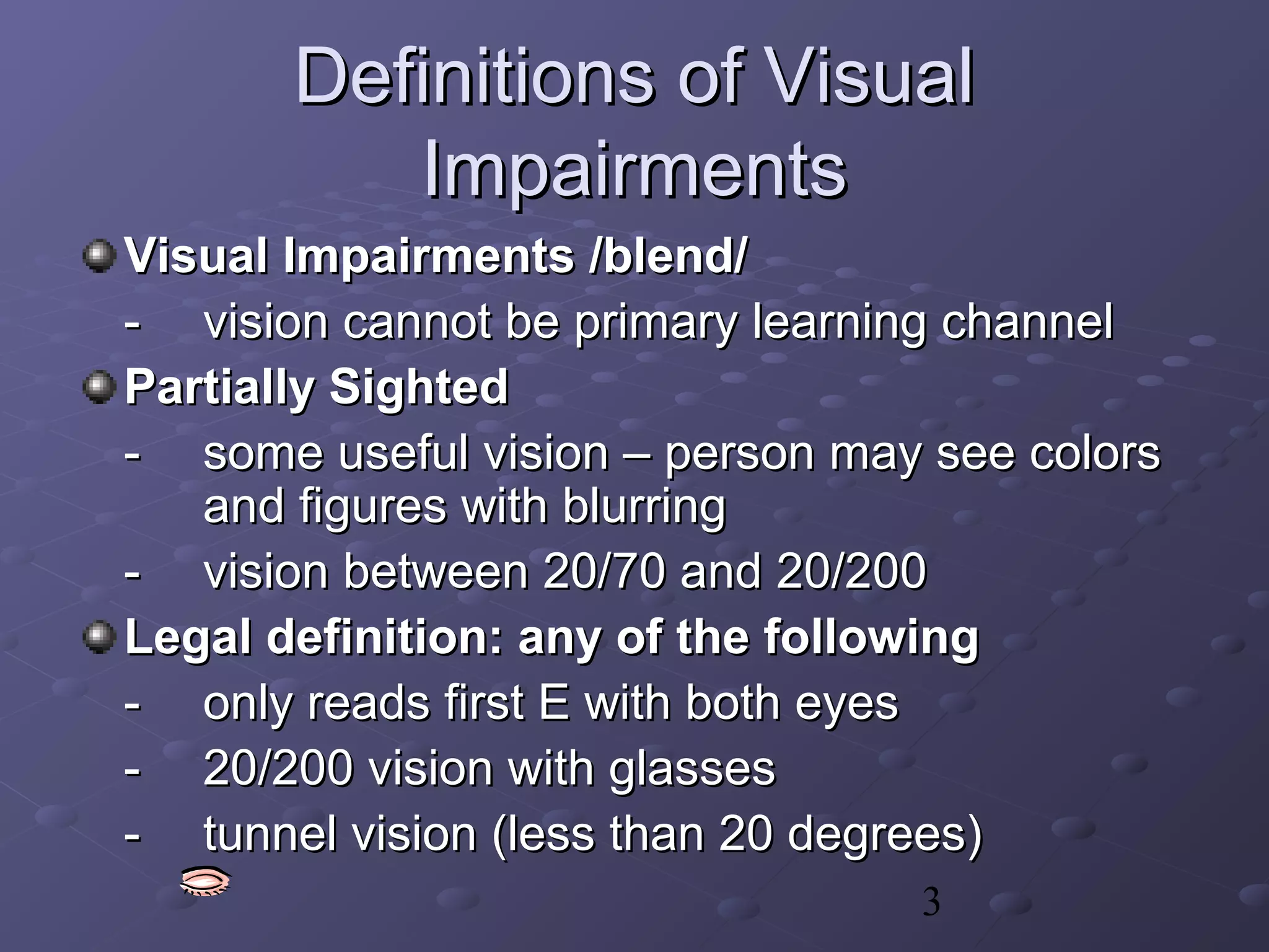 visual impairment | PPT