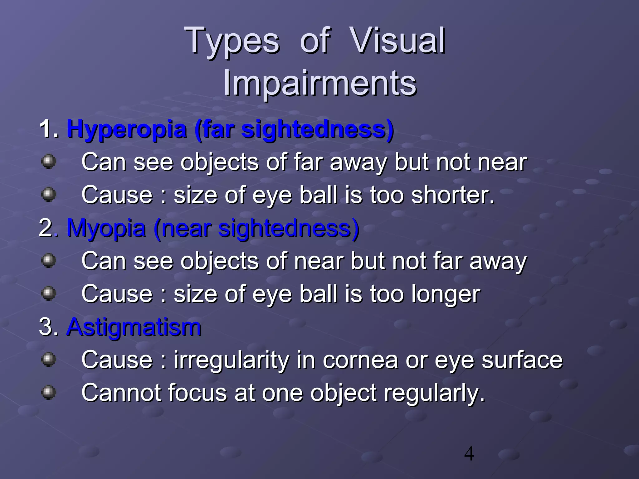 visual impairment | PPT