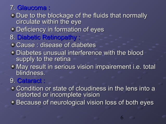 visual impairment | PPT