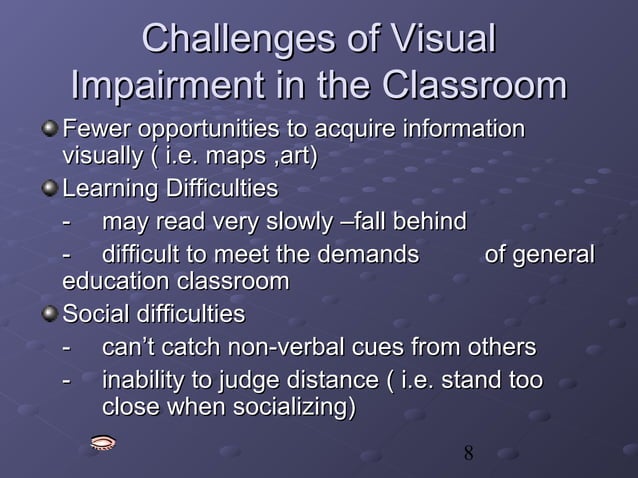 visual impairment | PPT