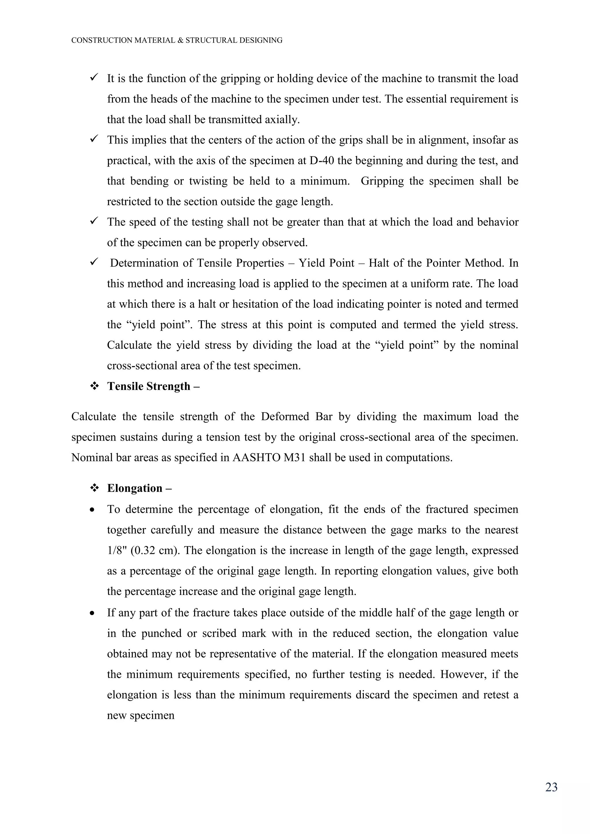 Construction Material & Structural Design | PDF | Civil Engineering ...