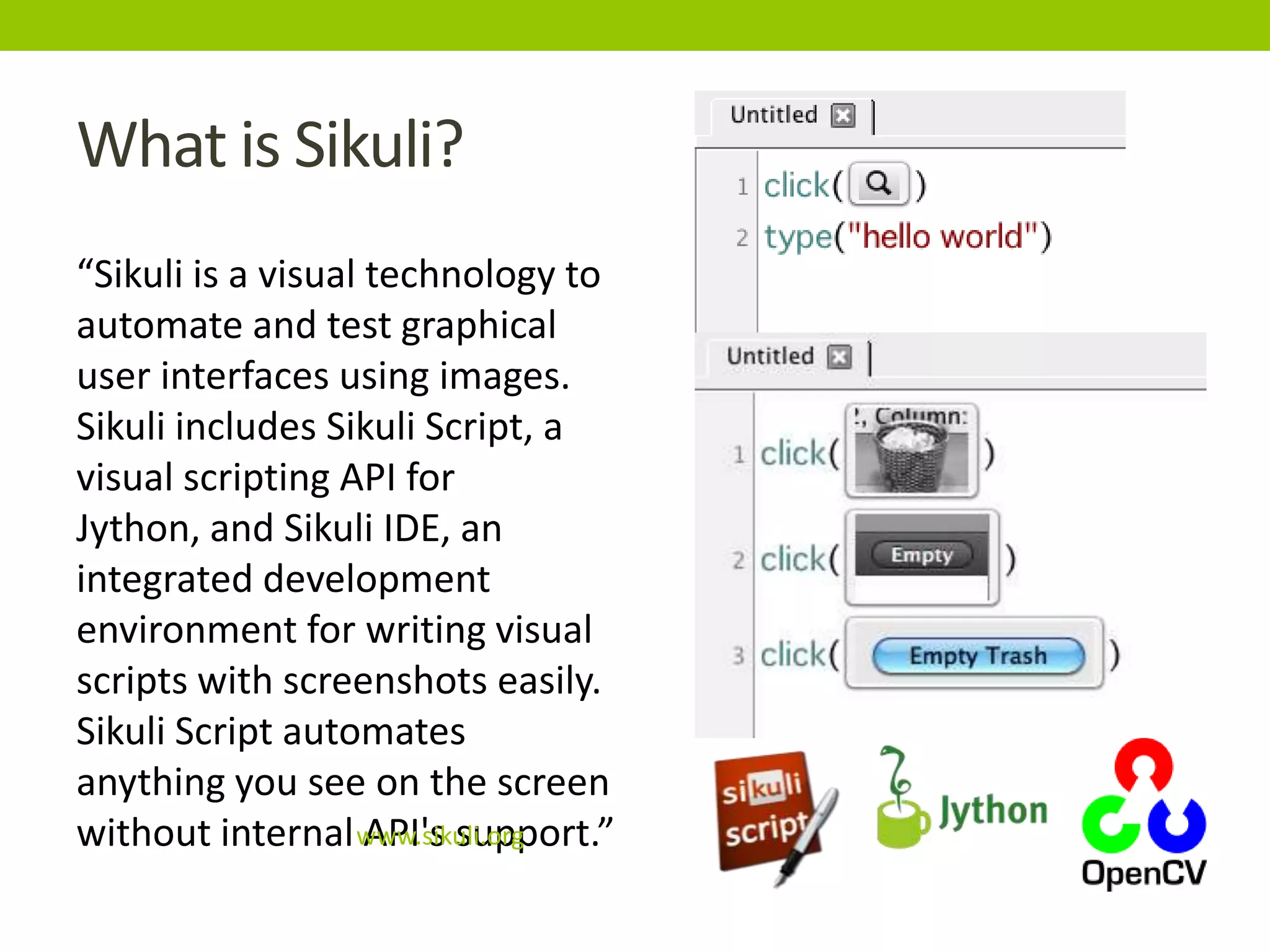 See monkey demo | PPT