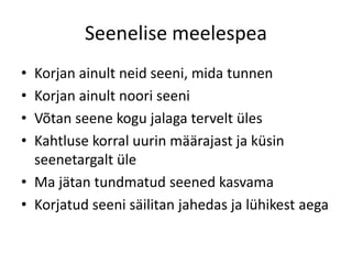 Seened, erilised organismid | PPTX