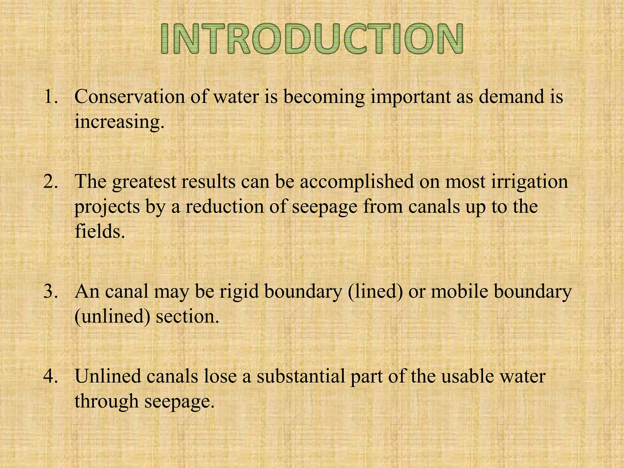 Seepage through canals_seminar presentation | PPTX