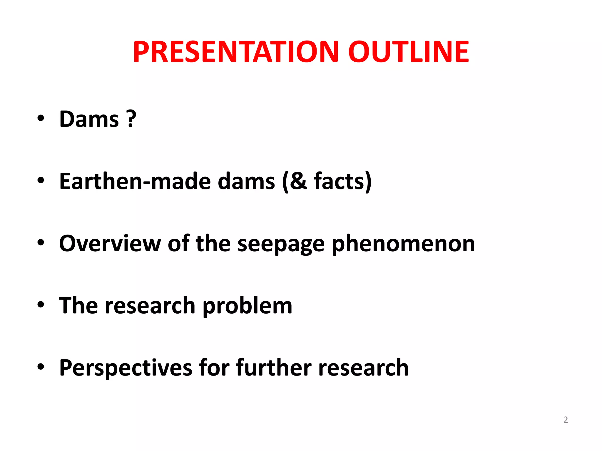 Seepage through earthen made dams | PDF