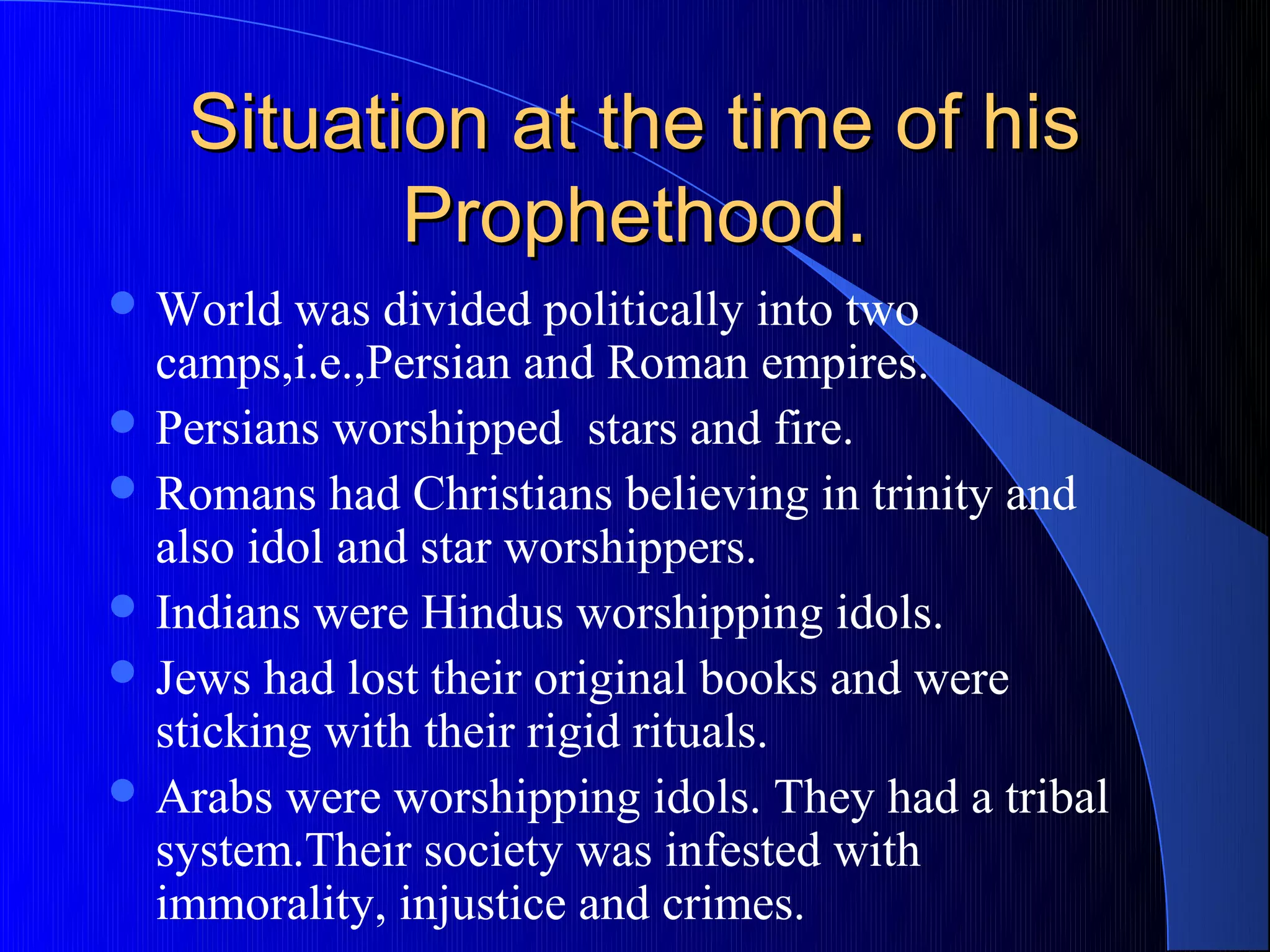 Seerah of Prophet Muhammad (S)--Meccan Period | PPT