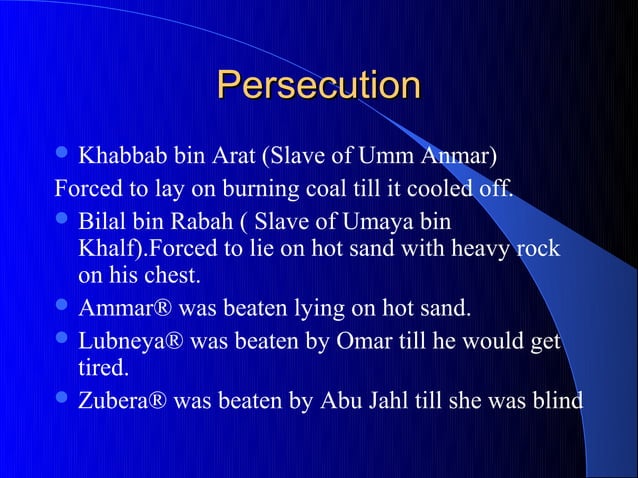 Seerah of Prophet Muhammad (S)--Meccan Period | PPT