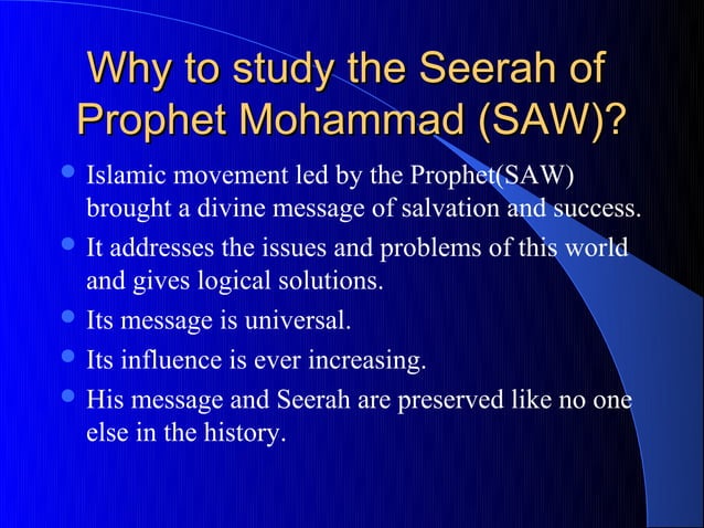 Seerah of Prophet Muhammad (S)--Meccan Period | PPT