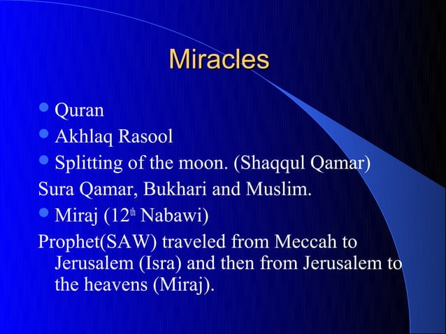 Seerah of Prophet Muhammad (S)--Meccan Period | PPT