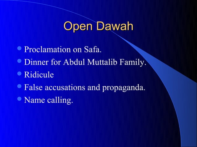 Seerah of Prophet Muhammad (S)--Meccan Period | PPT