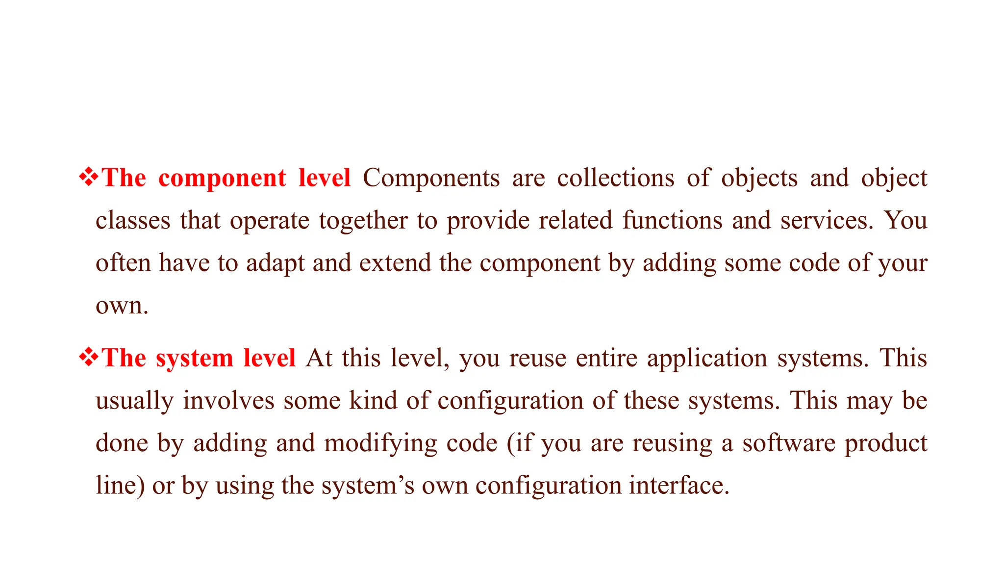Software Reuse Is The Use Of Existing Artifacts To Build New Software Components Ppt