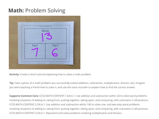 30 Seesaw Activity Ideas | PDF