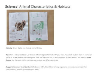 30 Seesaw Activity Ideas | PDF