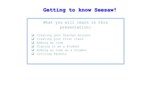 Seesaw Interactive Teacher Training!.pptx