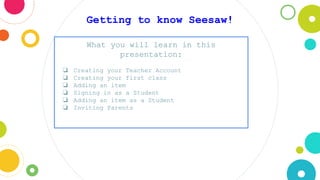 Seesaw Interactive Teacher Training!.pptx