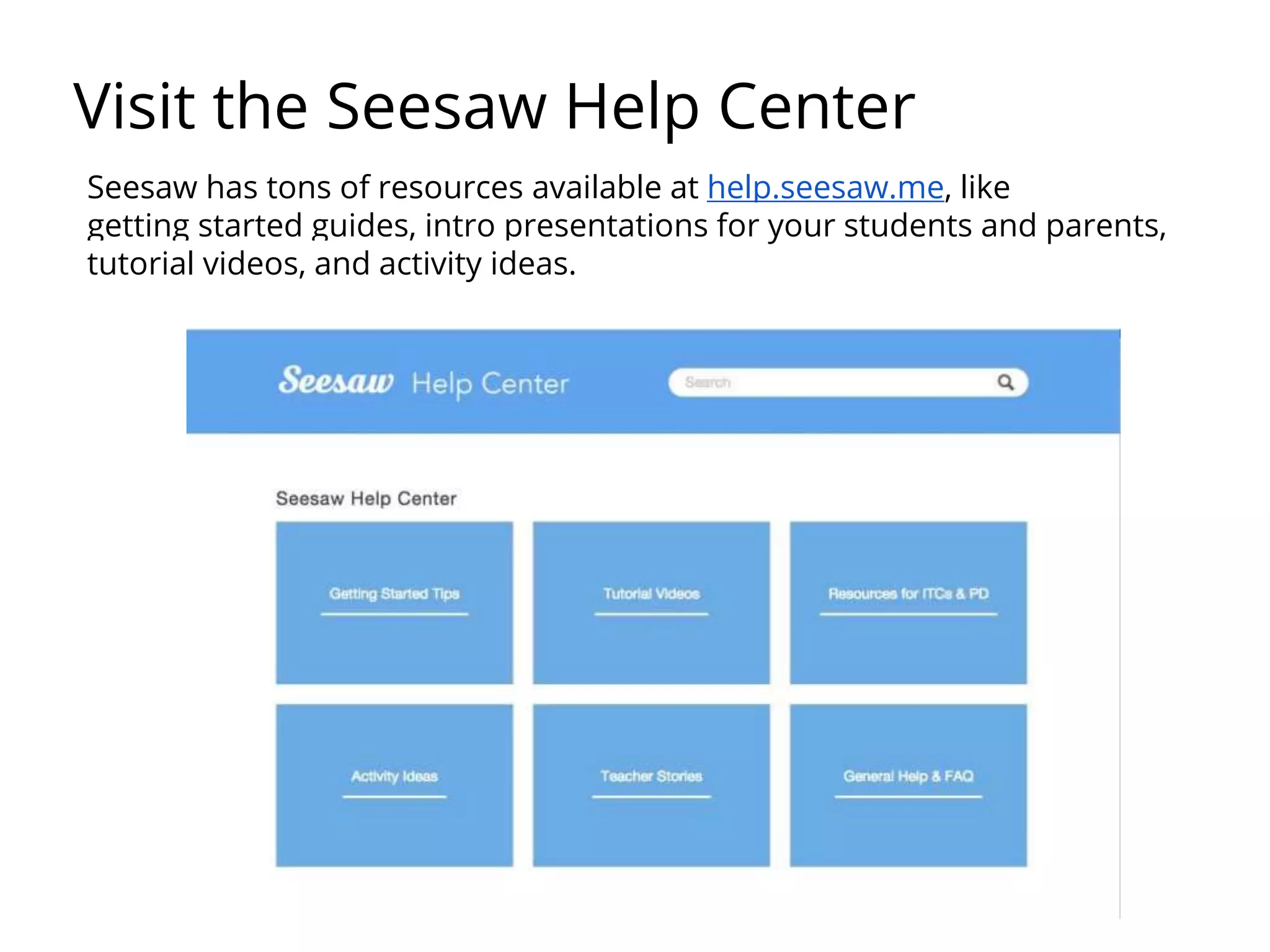 Seesaw overview presentation | PPTX