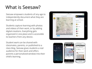 Seesaw overview presentation | PPT