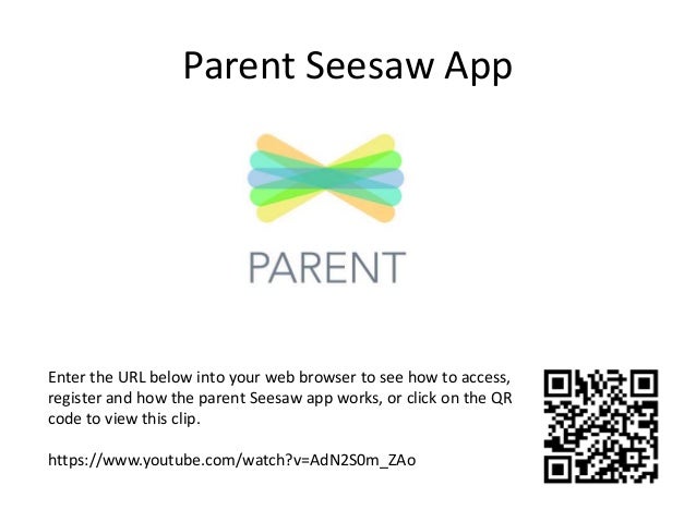 Seesaw parent info session for the newletter
