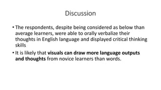 See & Say: Visual Literacy in Language Learning | PPTX