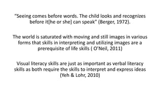 See & Say: Visual Literacy in Language Learning | PPTX