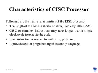 CS304PC:Computer Organization and Architecture Session 30 RISC.pptx