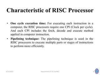 CS304PC:Computer Organization and Architecture Session 30 RISC.pptx