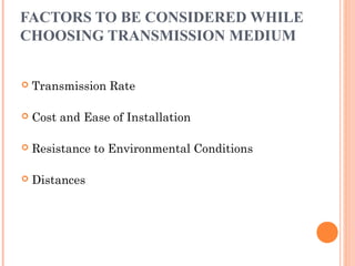 Transmission Medium | PPT