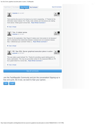 See sql server graphical execution plans in action tech republic | PDF