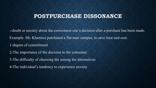 Postpurchase processes, customer satisfaction and Consumer loyalty | PPTX