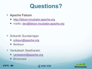Falcon - Data Management Platform on Hadoop (Beyond ETL) | PPT