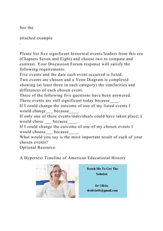 See theattached example.Please list five significant histo.docx