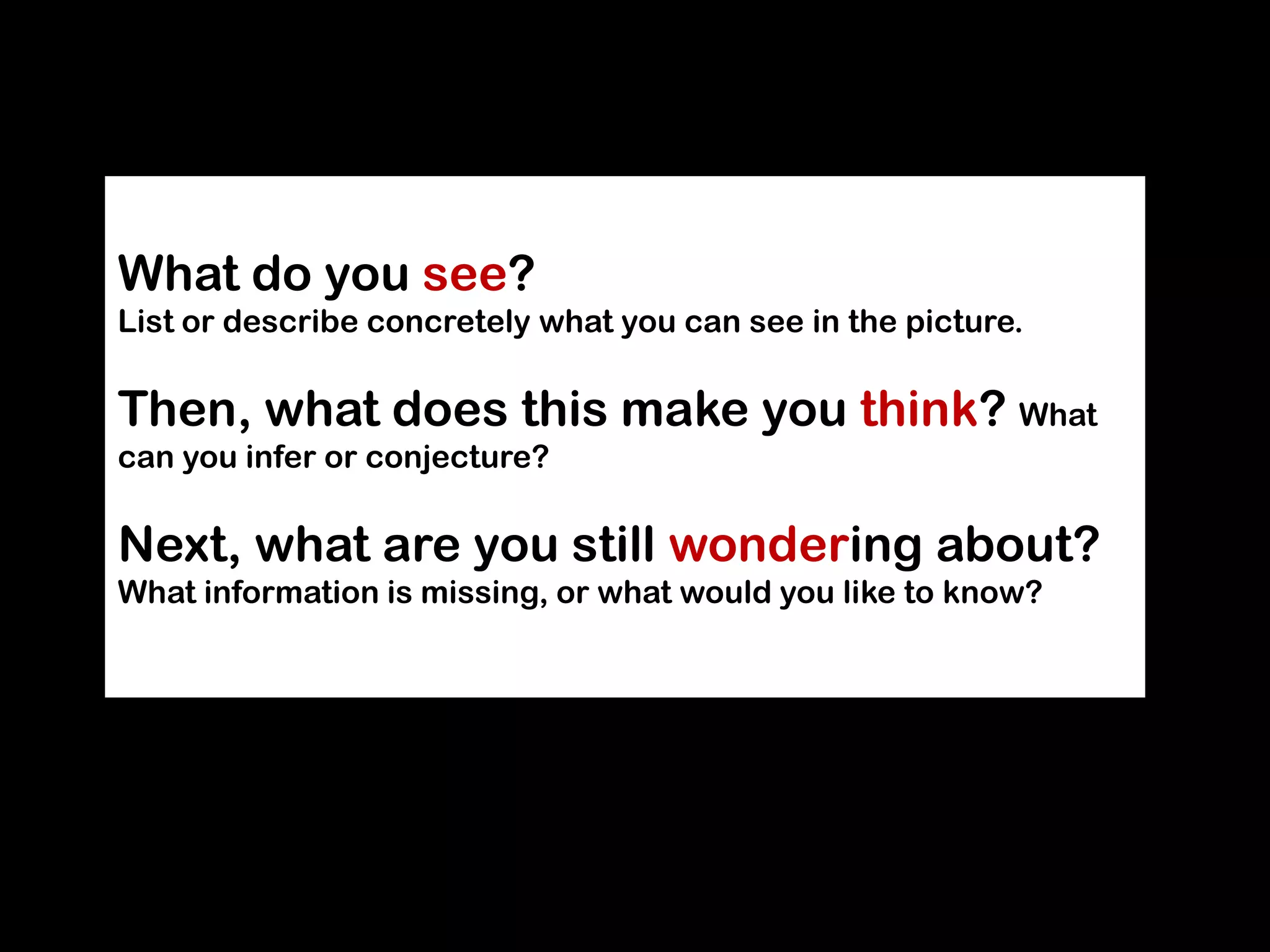 See think wonder example | PPTX