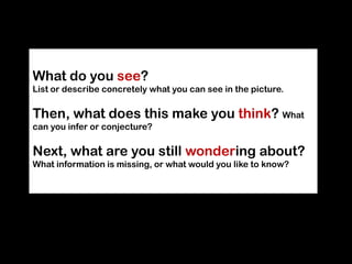 See think wonder example | PPTX