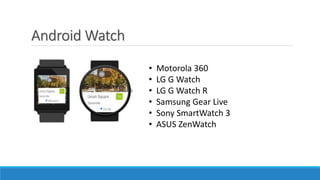 Android Wearables using Xamarin | PPTX