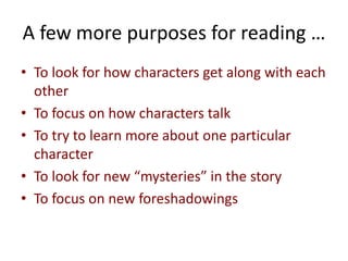 Setting A Purpose For Reading | PPTX