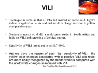 Cervical Cancer Prevention in Poor Resource areas : See & treatapproach ...