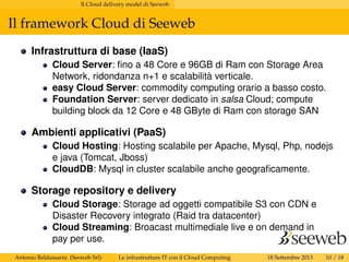 festival ICT 2013: Le infrastrutture IT con il Cloud Computing oltre il concetto di commodity | PPT