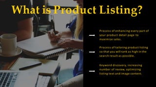 Product Listing Optimization Presentation | PPTX